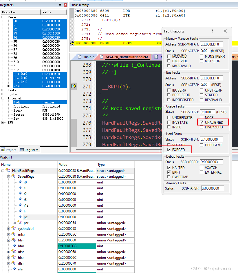 Cortex-M3/M4/M7 芯片 Fault 分析原理与实战 - Yuxxxxxxxxxx