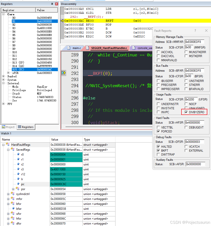 Cortex-M3/M4/M7 芯片 Fault 分析原理与实战 - Yuxxxxxxxxxx